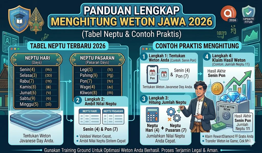 Cara Menghitung Weton Jawa 2026 Lengkap dengan Tabel Neptu dan Contohnya